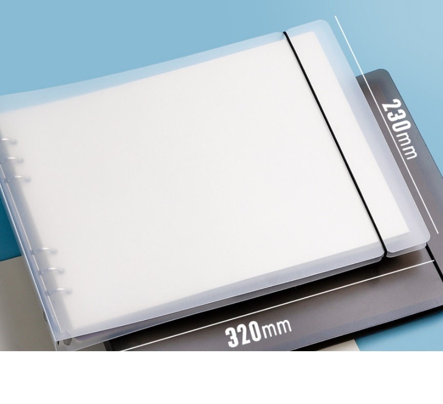 A4 plastic storage covers transparent or black